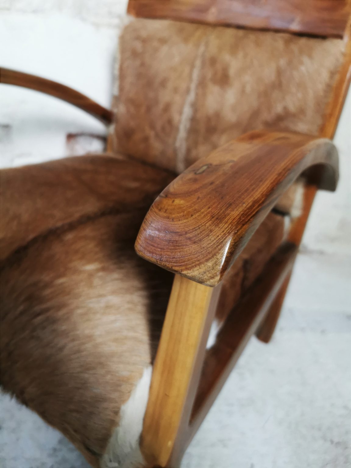 SOLD: Goat Hide Arm Chairs - Cambrewood