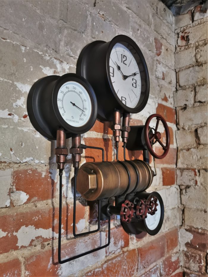 Factory Pipe Wall Clock - Cambrewood