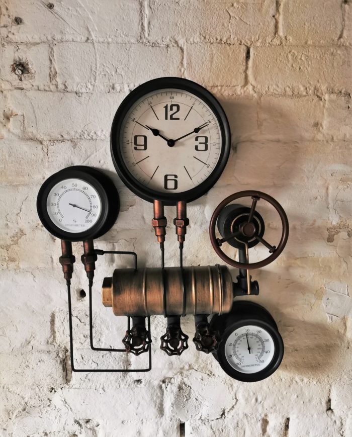 Factory Pipe Wall Clock - Cambrewood