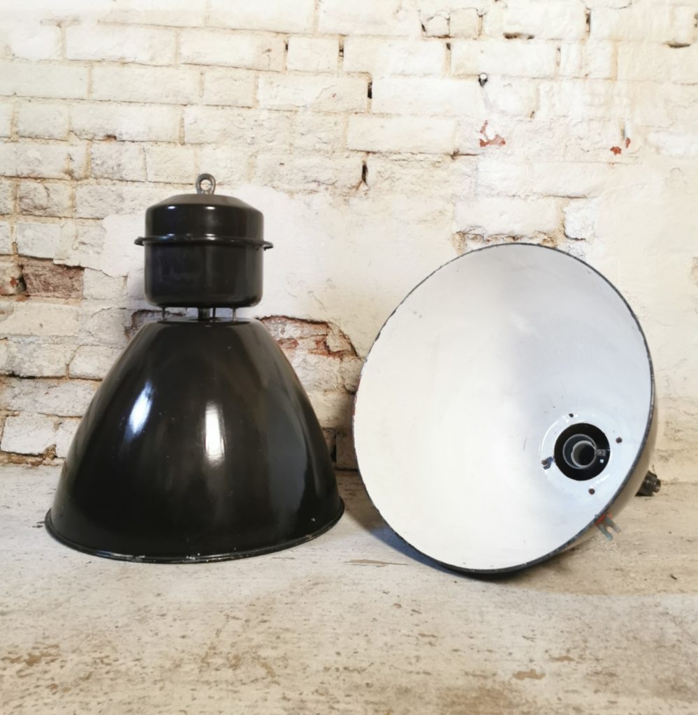 IN STOCK: XL 1960s Factory Ceiling Lights - 2 Left! - Cambrewood