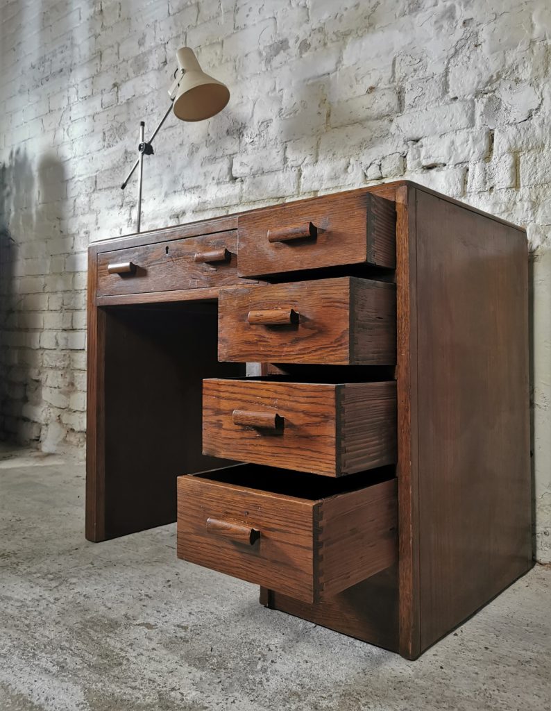 SOLD: 1950s Oak Study Desk - Cambrewood