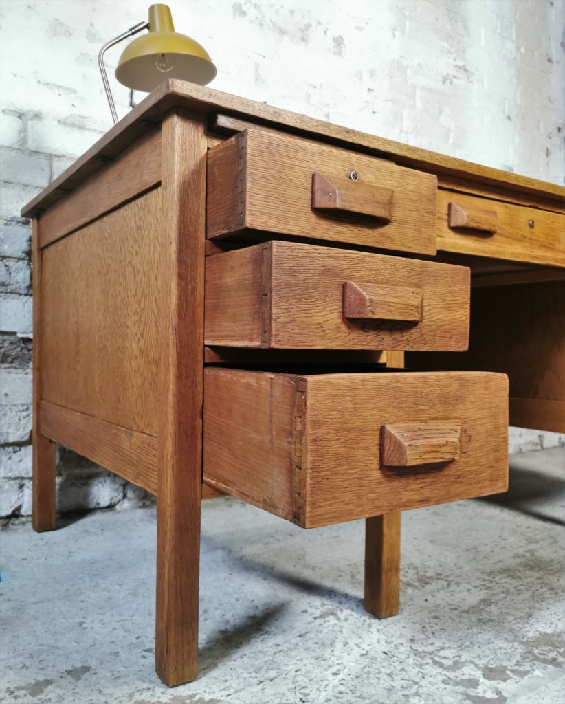 SOLD: 1930s Oak Desk - Full Restoration - Cambrewood