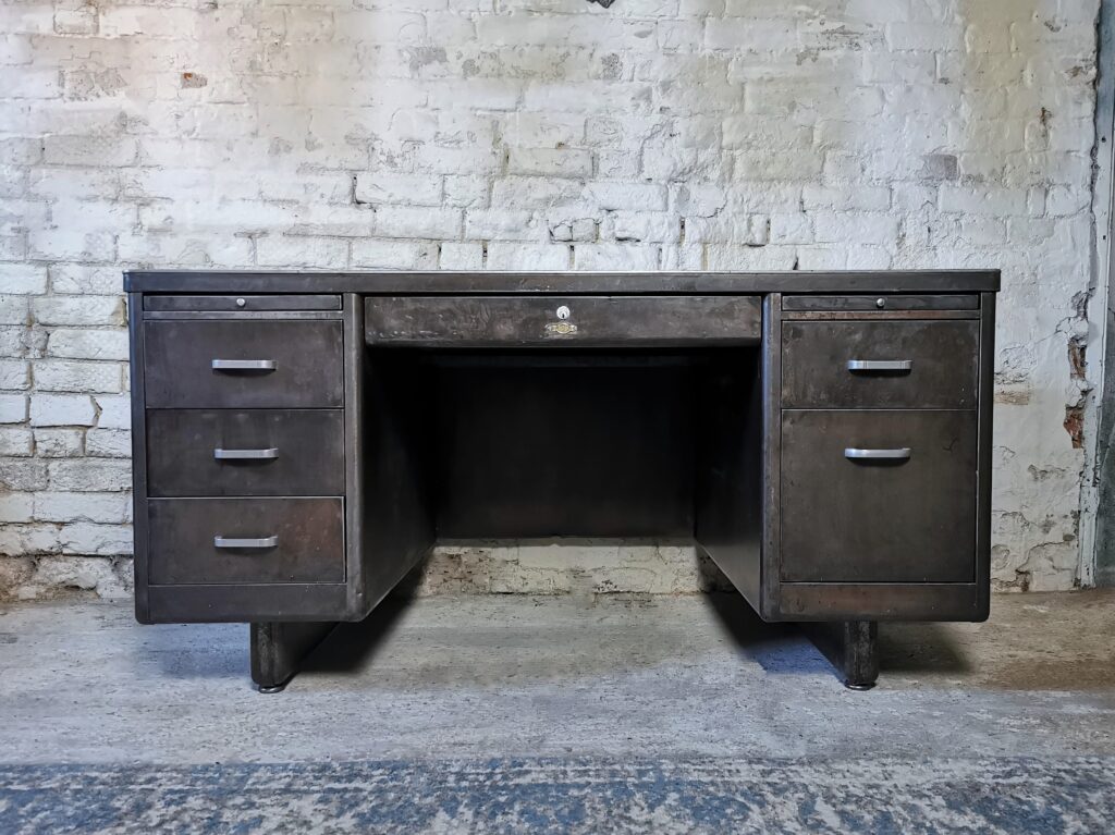SOLD: 1950s Steel Tanker Desk -Exceptional! - Cambrewood