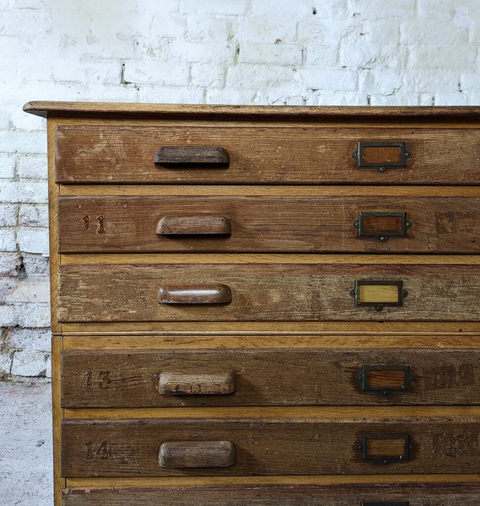 SOLD: 1940s Architects Plan Chest (C1) - Cambrewood