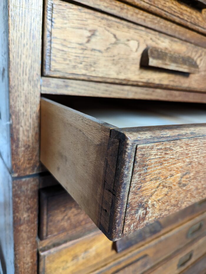 SOLD: Rare 1930s Oak Architects Plan Chest - Cambrewood